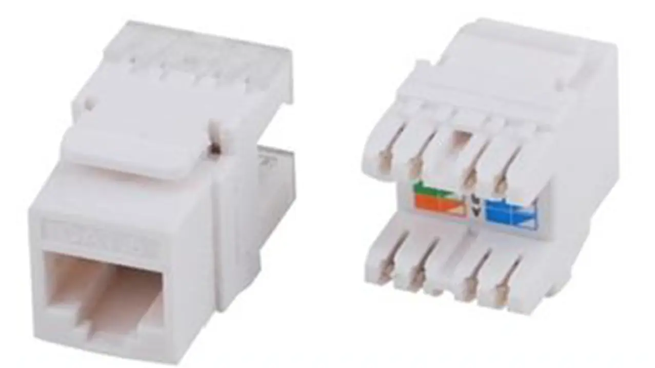 Life Tech LTKJ-1024B-C6 Cat.6 UTP Keystone Jack for Floor Box, 25*38mm ...